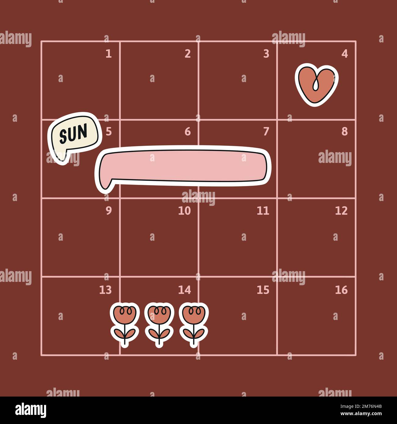 Cute planner page vector collection Stock Vector Image & Art - Alamy