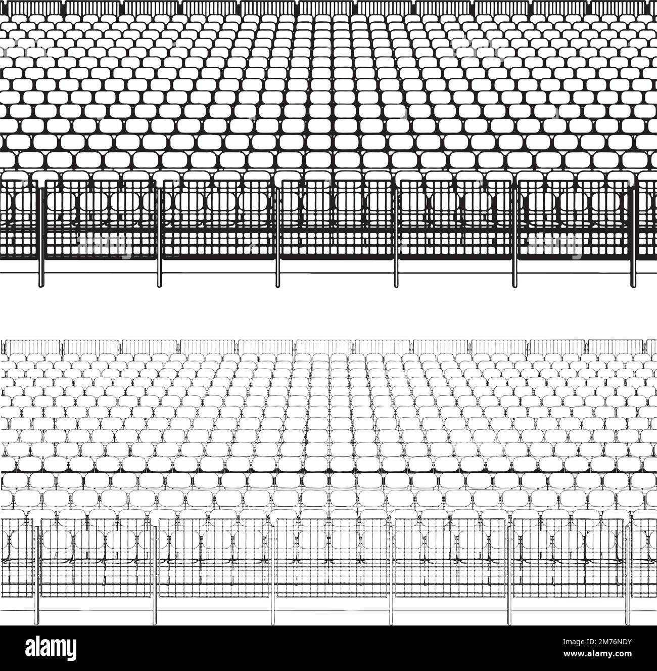Assembling Structure For Sports Stadiums Vector Stock Vector Image ...