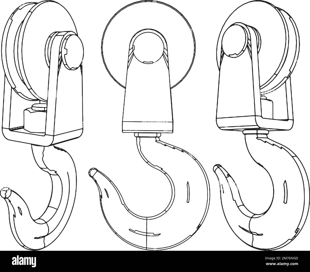 Crane Hook Vector Stock Vector Image & Art - Alamy