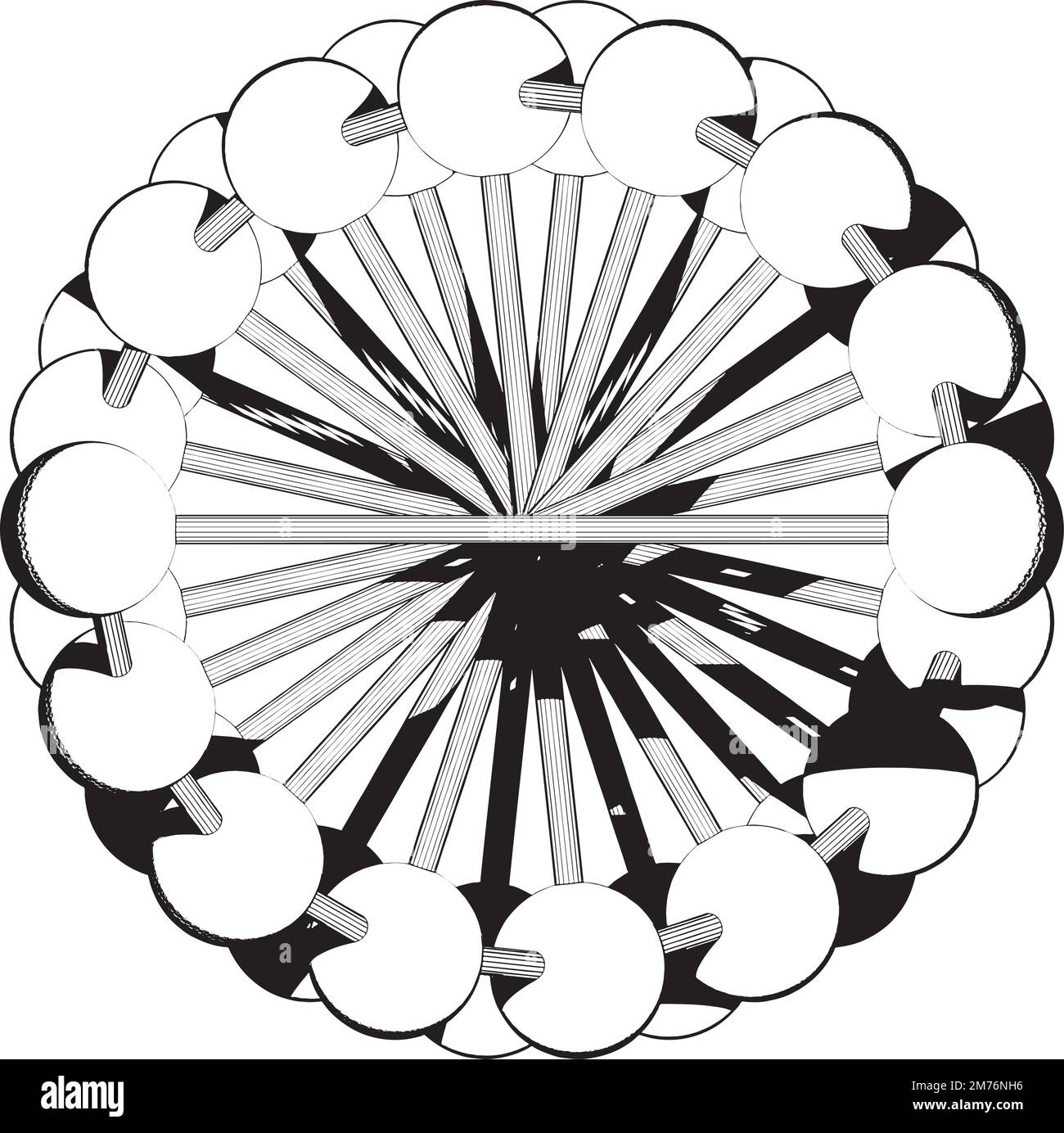 Abstract Beads In A Circular Row Vector Stock Vector Image & Art - Alamy