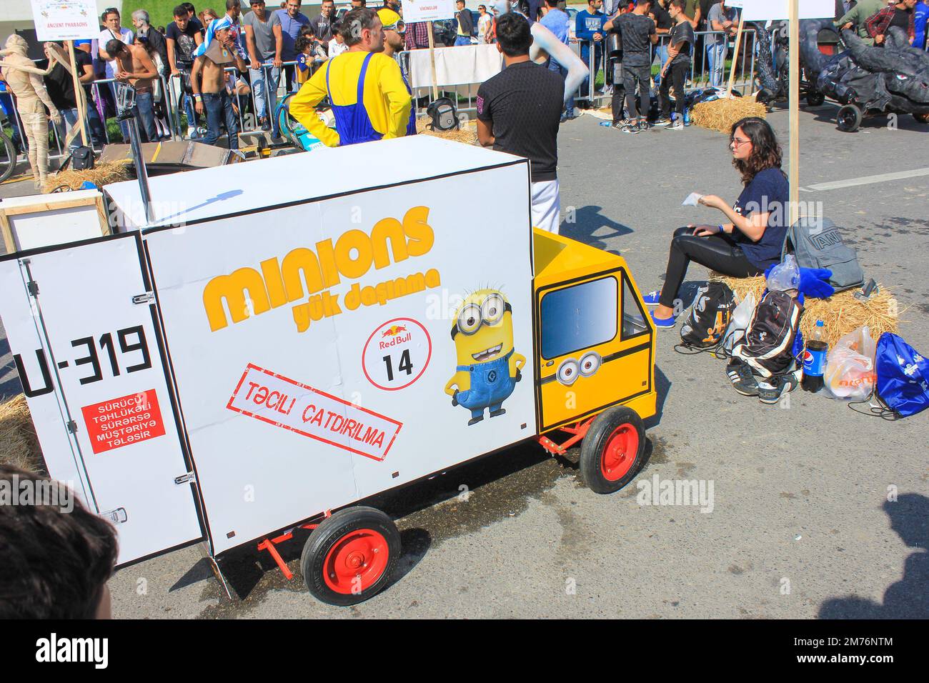 Baku, Azerbaijan, 10.09.2016. Many people at the Red Bull festival in ...