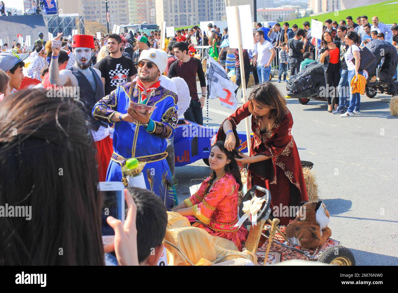 Baku, Azerbaijan, 10.09.2016. Many people at the Red Bull festival in ...