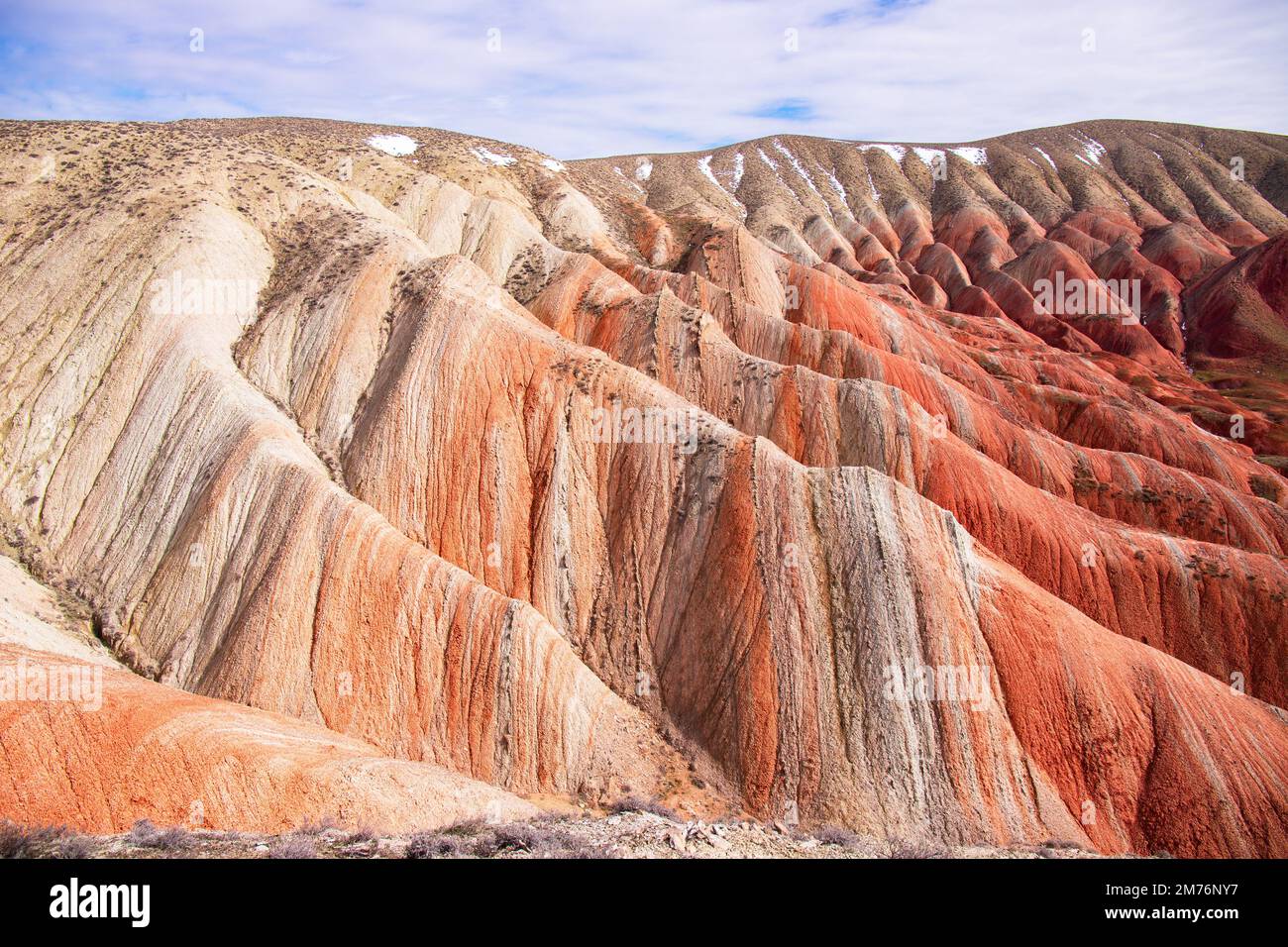 Beautiful red mountains of Azerbaijan. Khizi region Stock Photo - Alamy