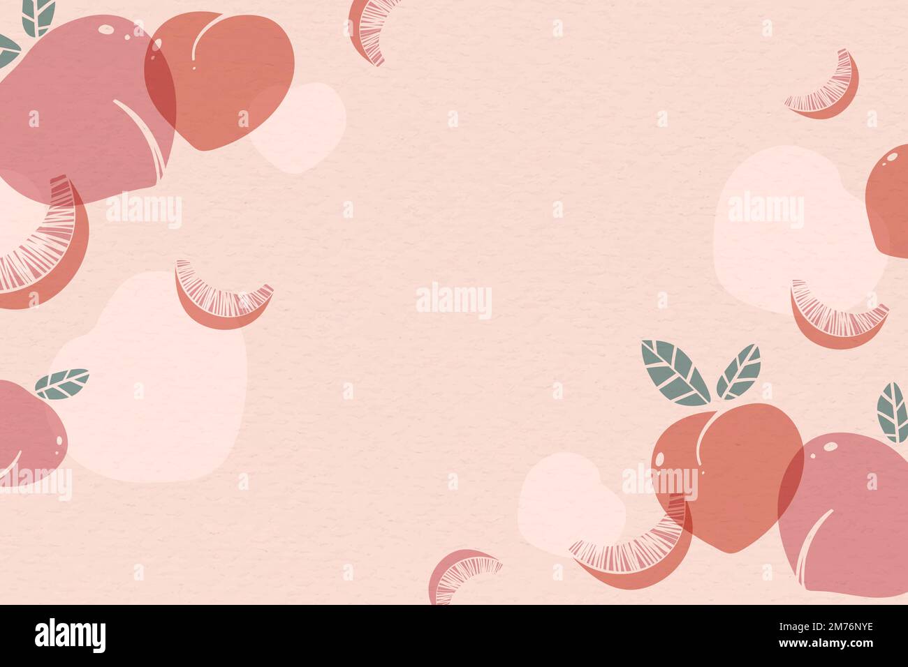 Peach patterned background with design space vector Stock Vector Image ...