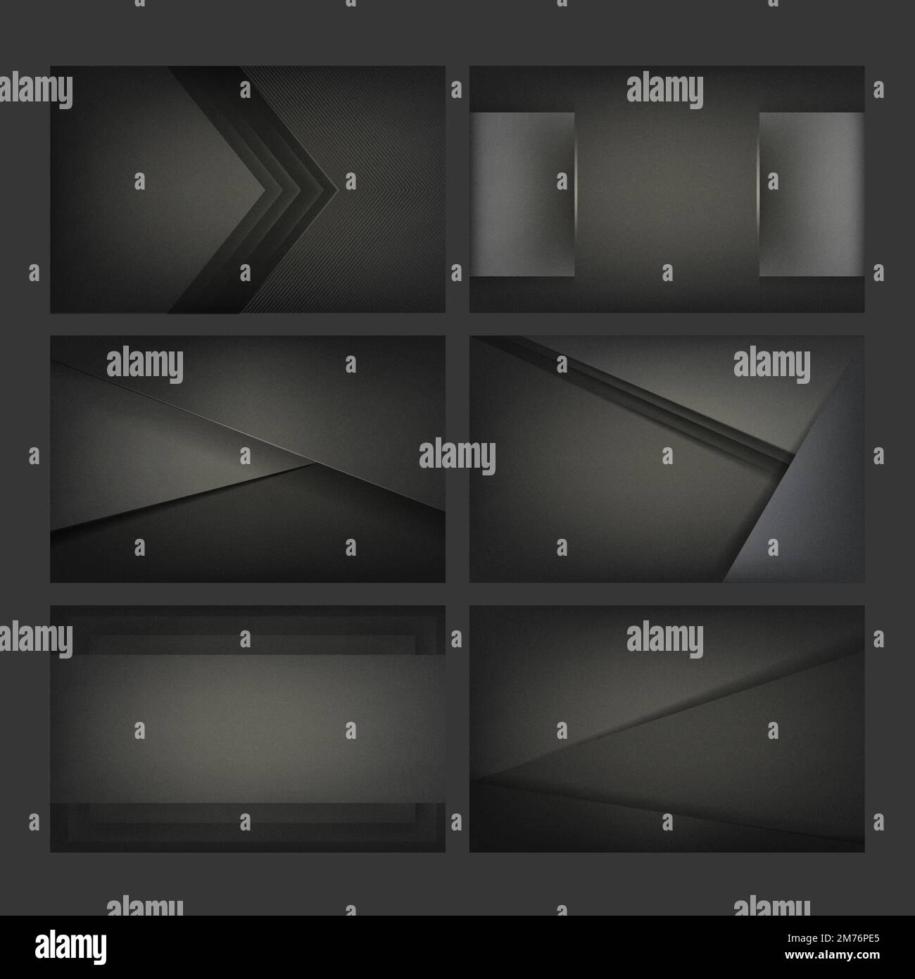 Set of abstract creative background designs in black Stock Vector Image ...