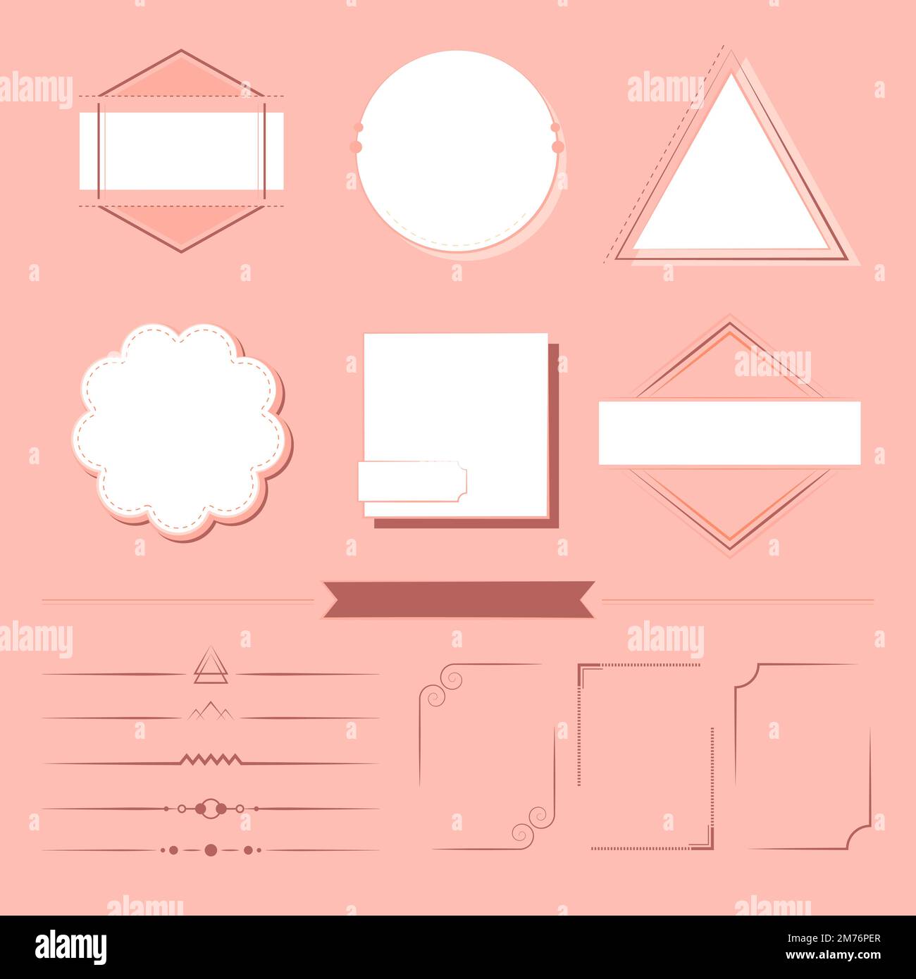 Set of design elements vector Stock Vector Image & Art - Alamy