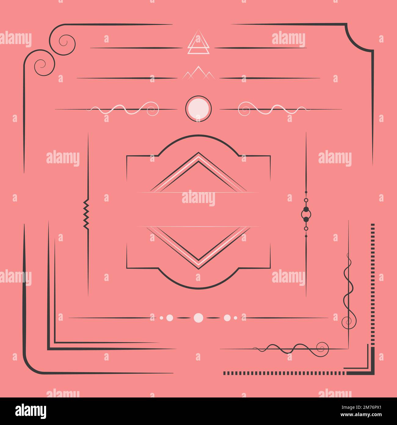 Set of design elements vector Stock Vector Image & Art - Alamy