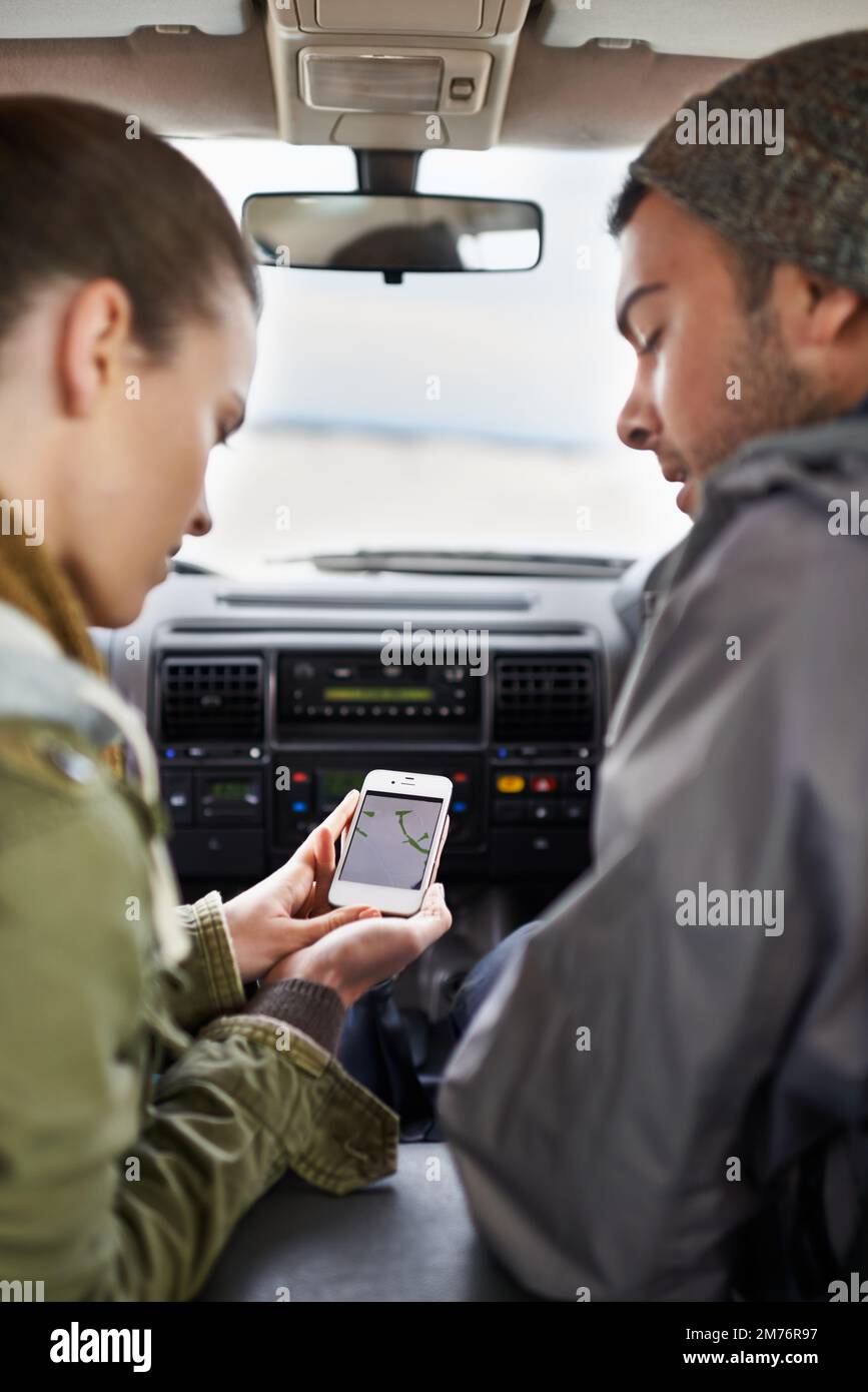 Just checking the directions Stock Photo - Alamy