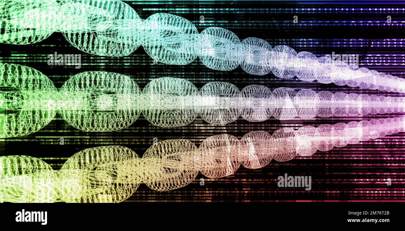 Digital Technology Concept And System Network Art Stock Photo - Alamy