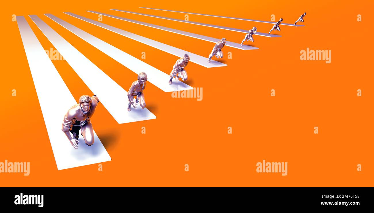 Successful Business Strategy with Performance Competition Concept Stock ...