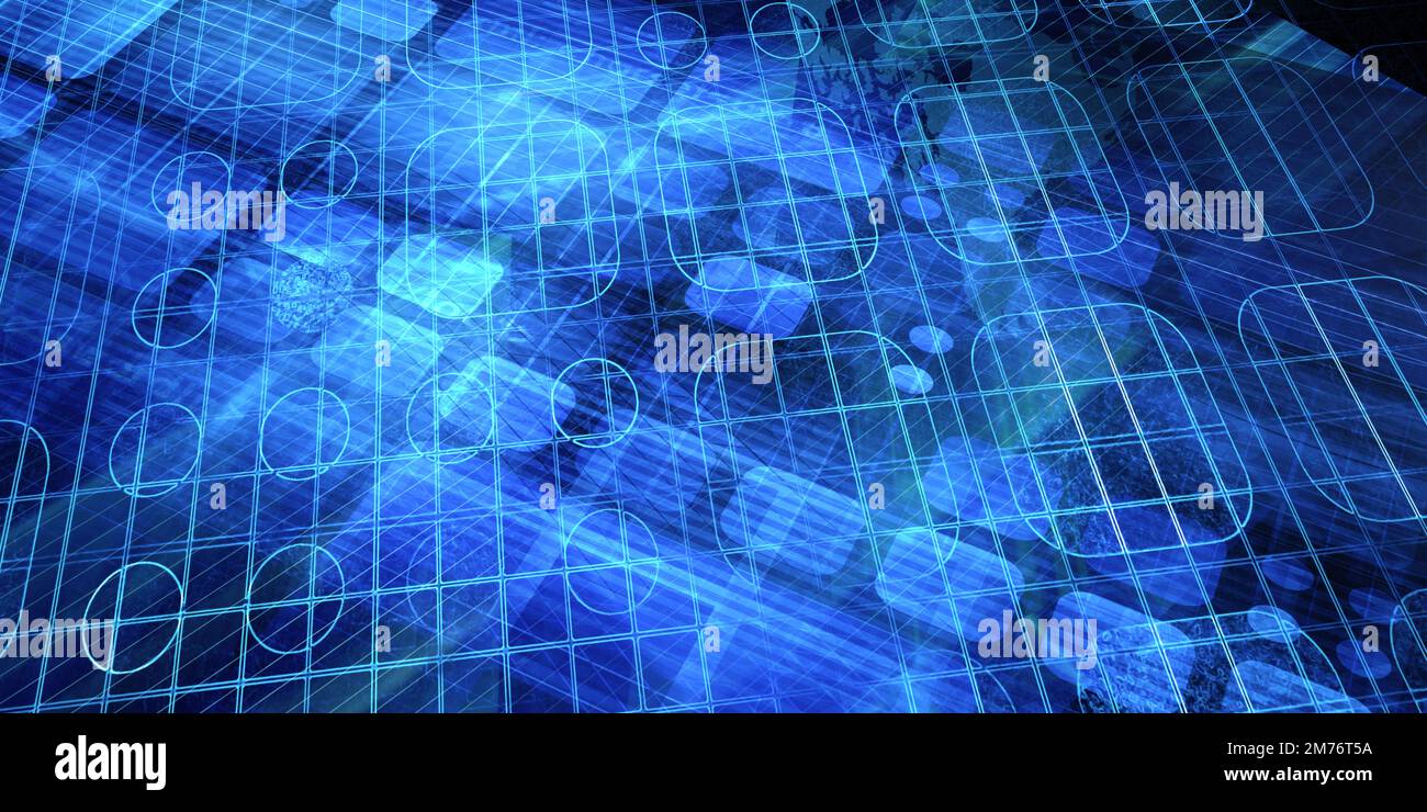 Science Technology and Innovation Design System as Concept Stock Photo ...