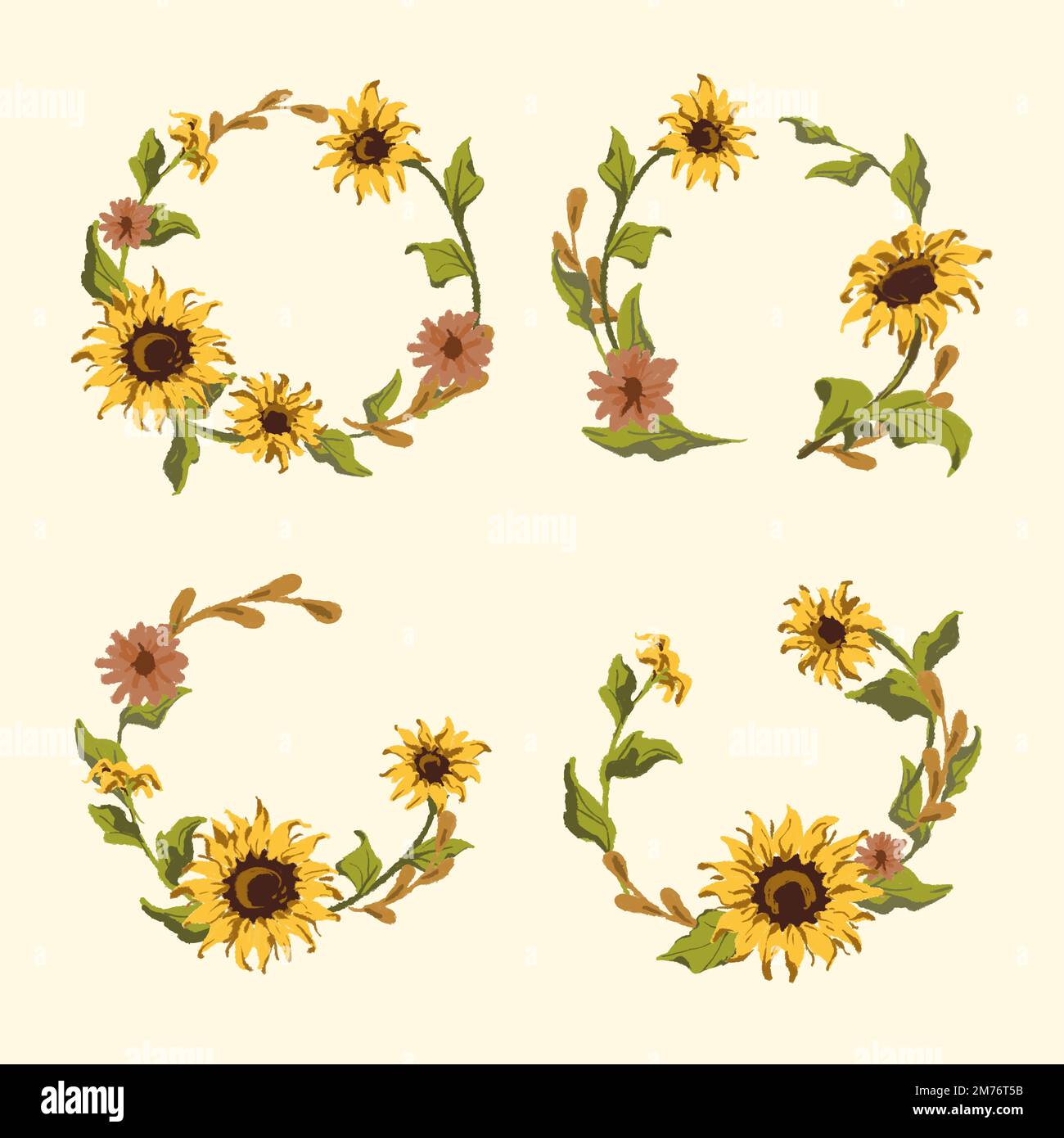 Sunflower round frame badges vector set Stock Vector Image & Art - Alamy Sunflower round frame badges vector set Stock Vector Image & Art - Alamy