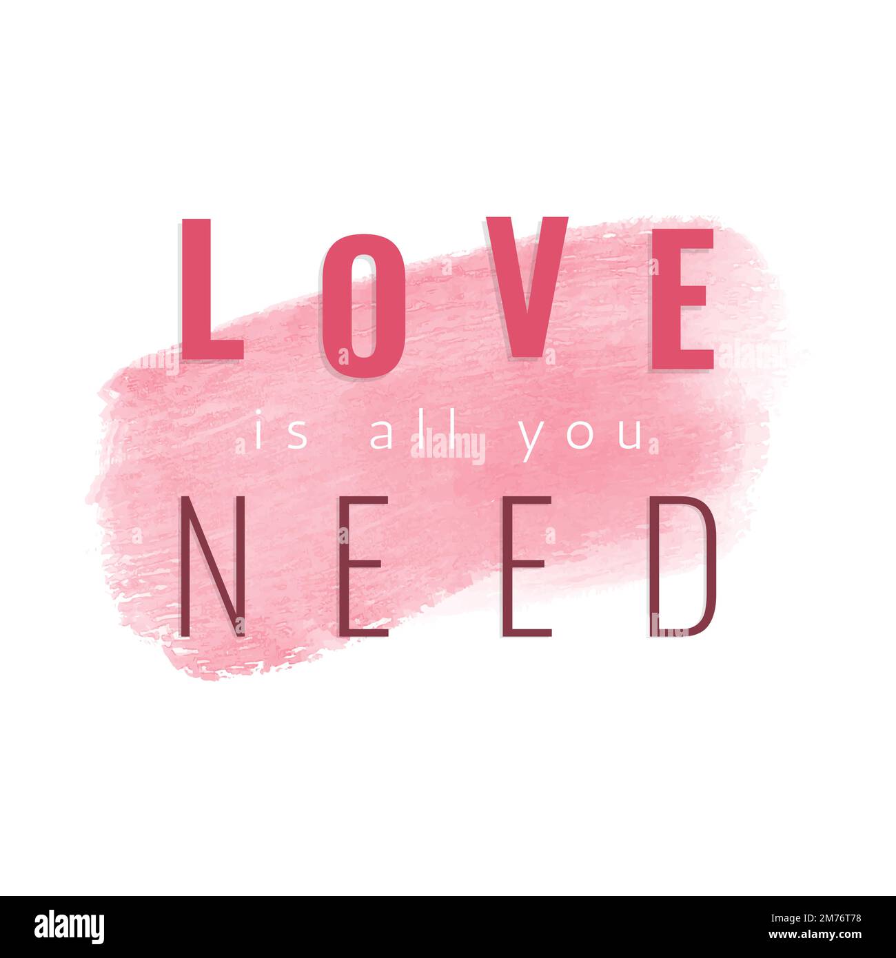 Love is all we need Cut Out Stock Images & Pictures - Alamy