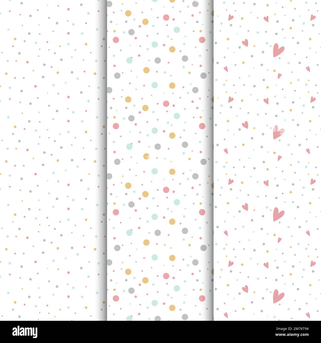 Set of colorful polka dot pattern vectors Stock Vector Image & Art - Alamy