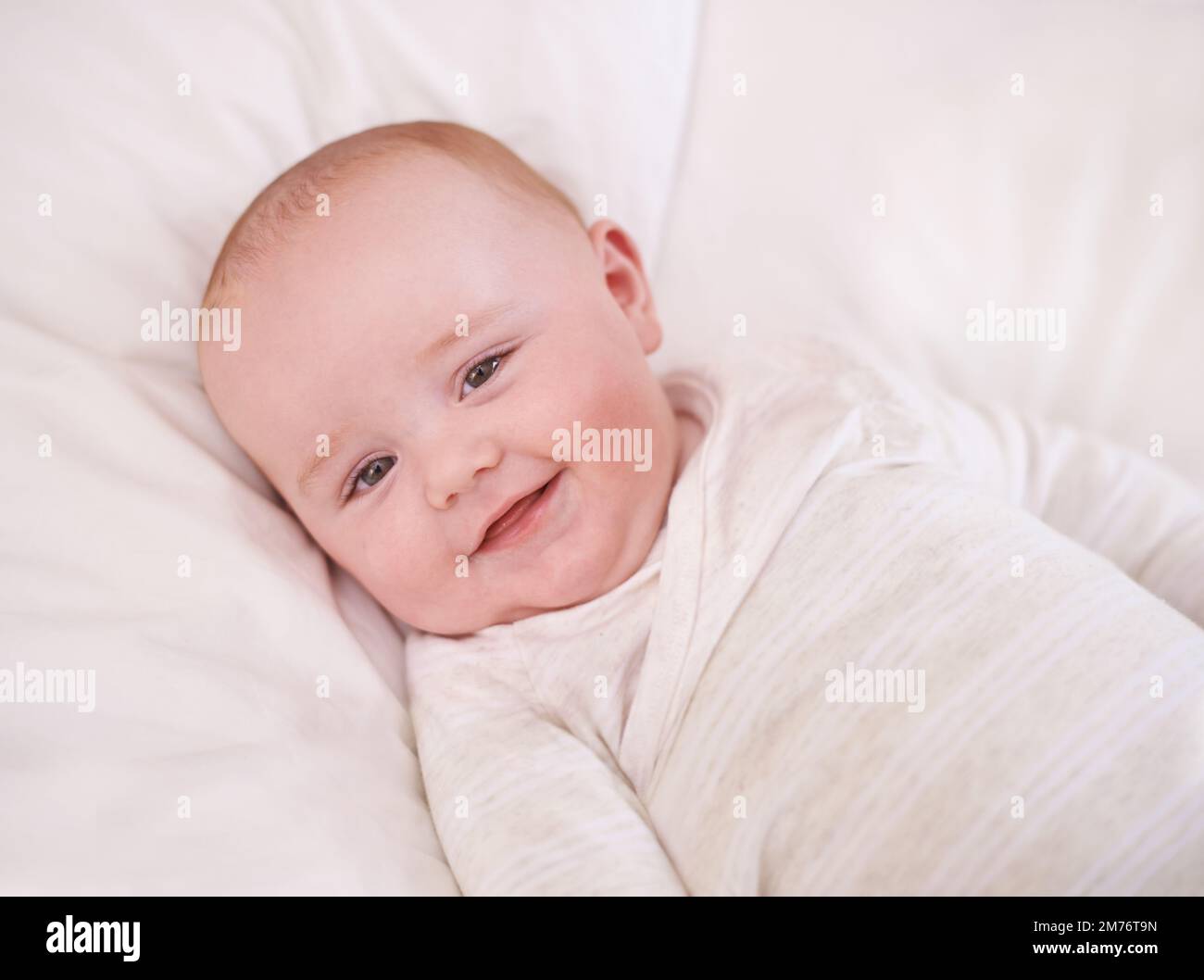 Learning and growing everyday. a cute and adorable baby boy at home ...