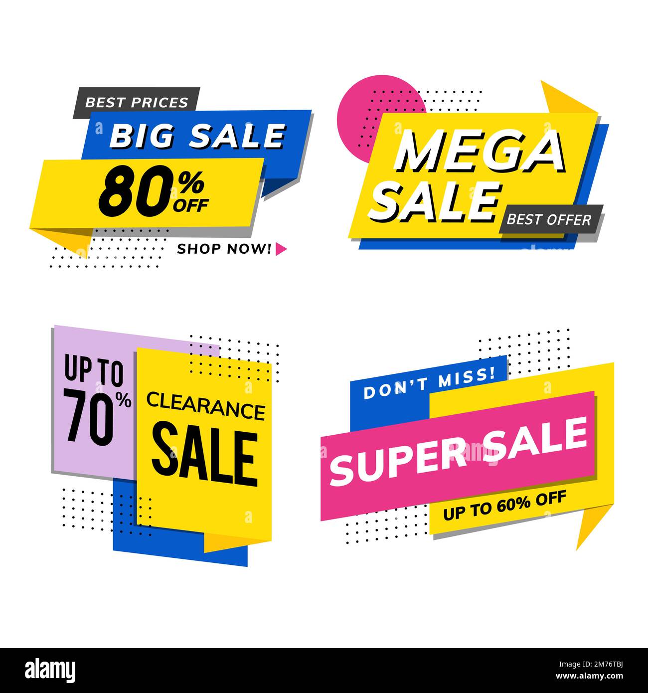 Sale promotion advertisements vector set Stock Vector Image & Art - Alamy