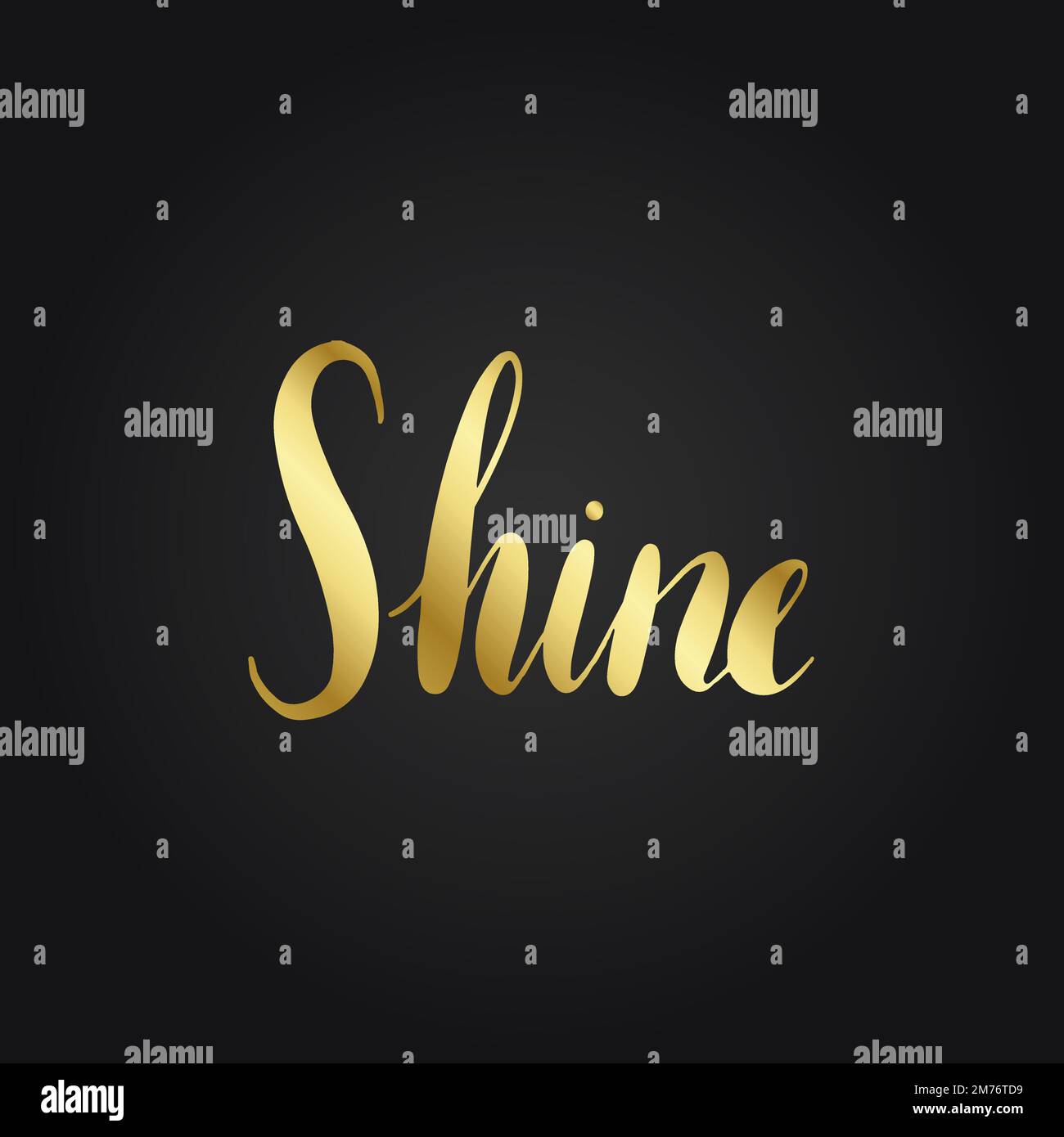 Shine bright typography style vector Stock Vector Image & Art - Alamy