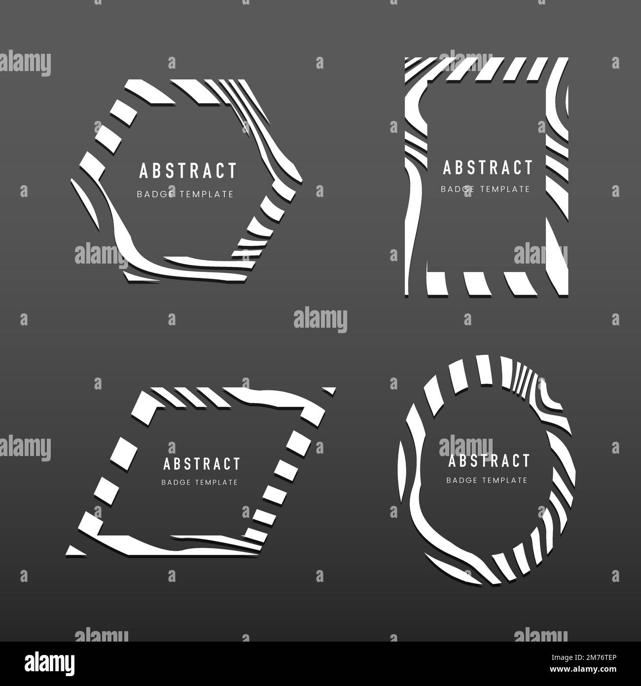 Set of abstract badge template vectors Stock Vector Image & Art - Alamy