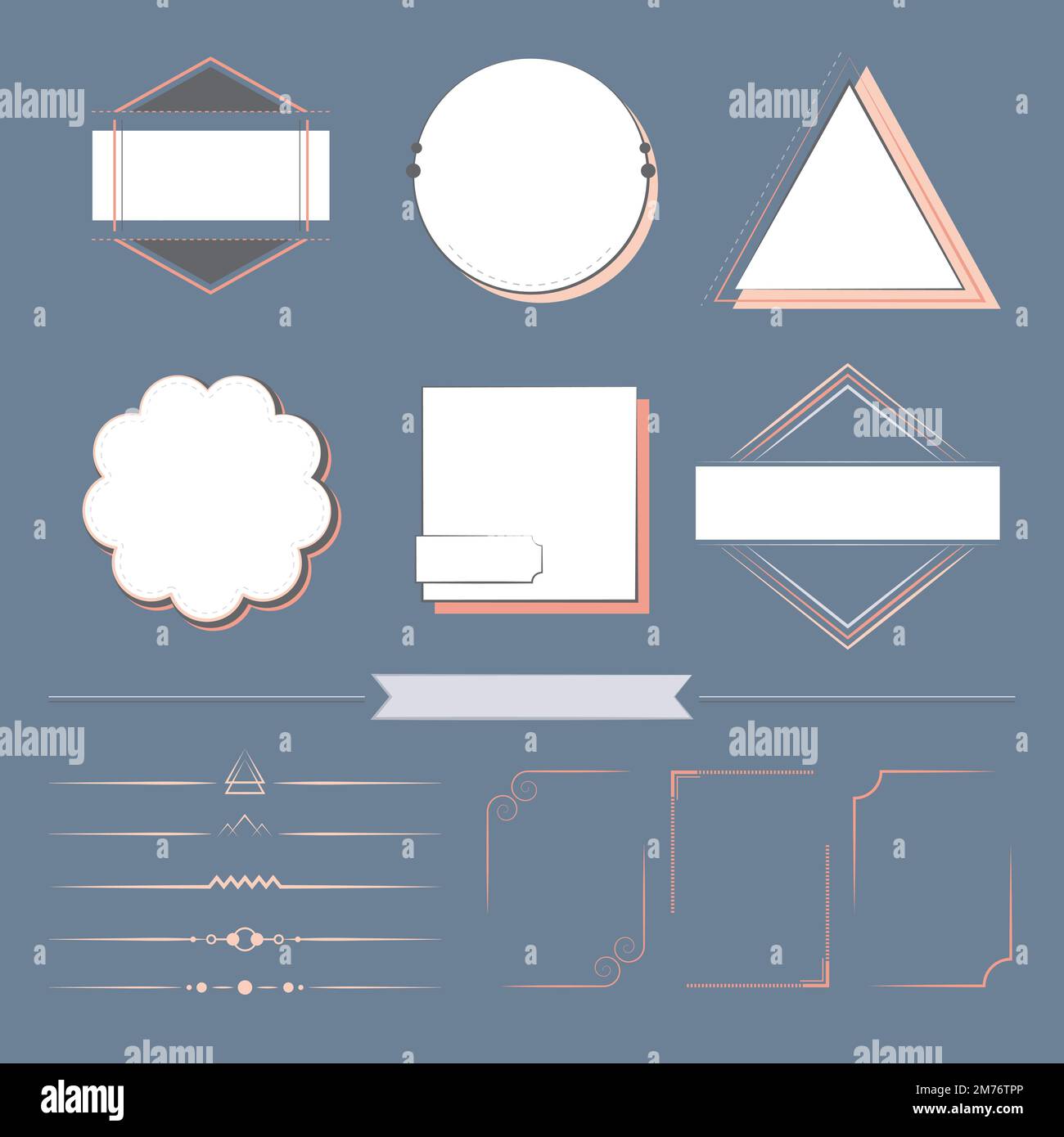 Set of design elements vector Stock Vector Image & Art - Alamy