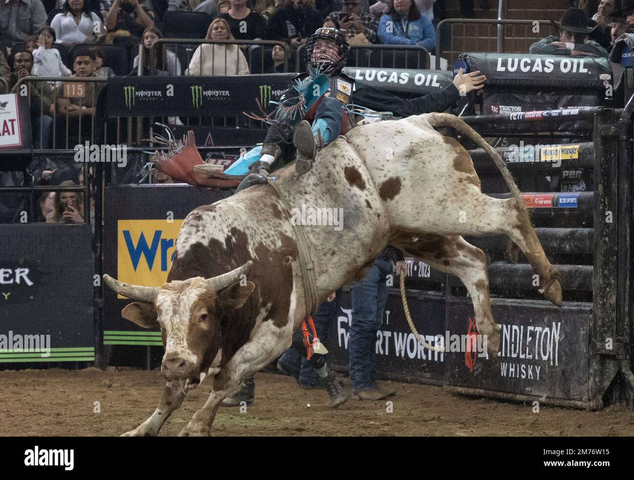 New York, New York, USA. 7th Jan, 2023. Professional bull rider BRAIDY ...