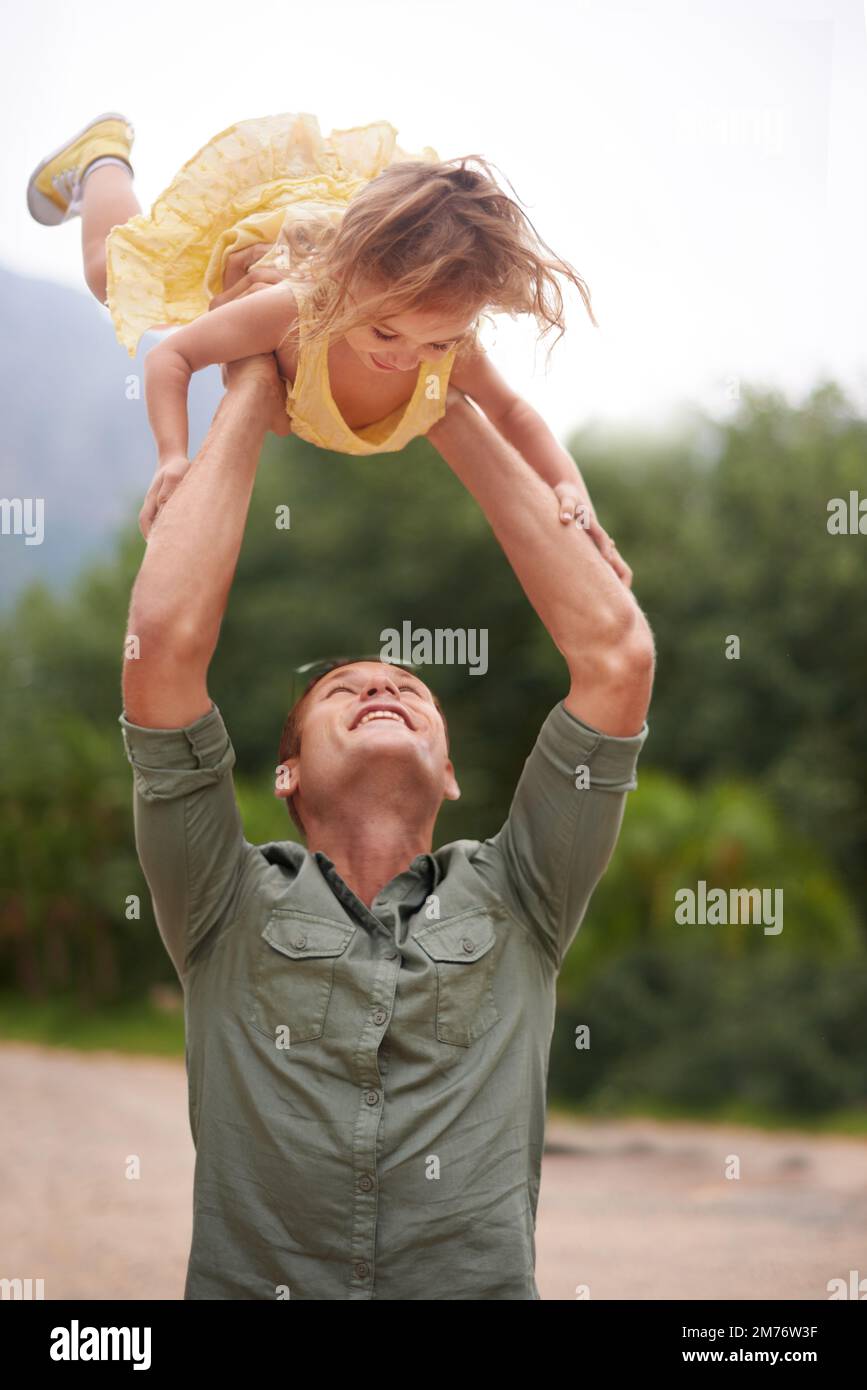 Who needs business class when you can fly in dads arms. A father ...