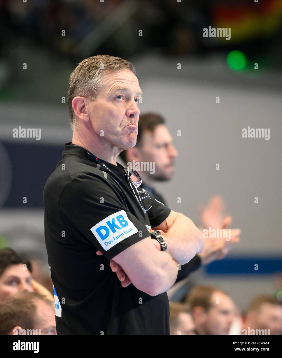 coach/ national coach Alfred GISLASON (GER) facial expressions, men's ...
