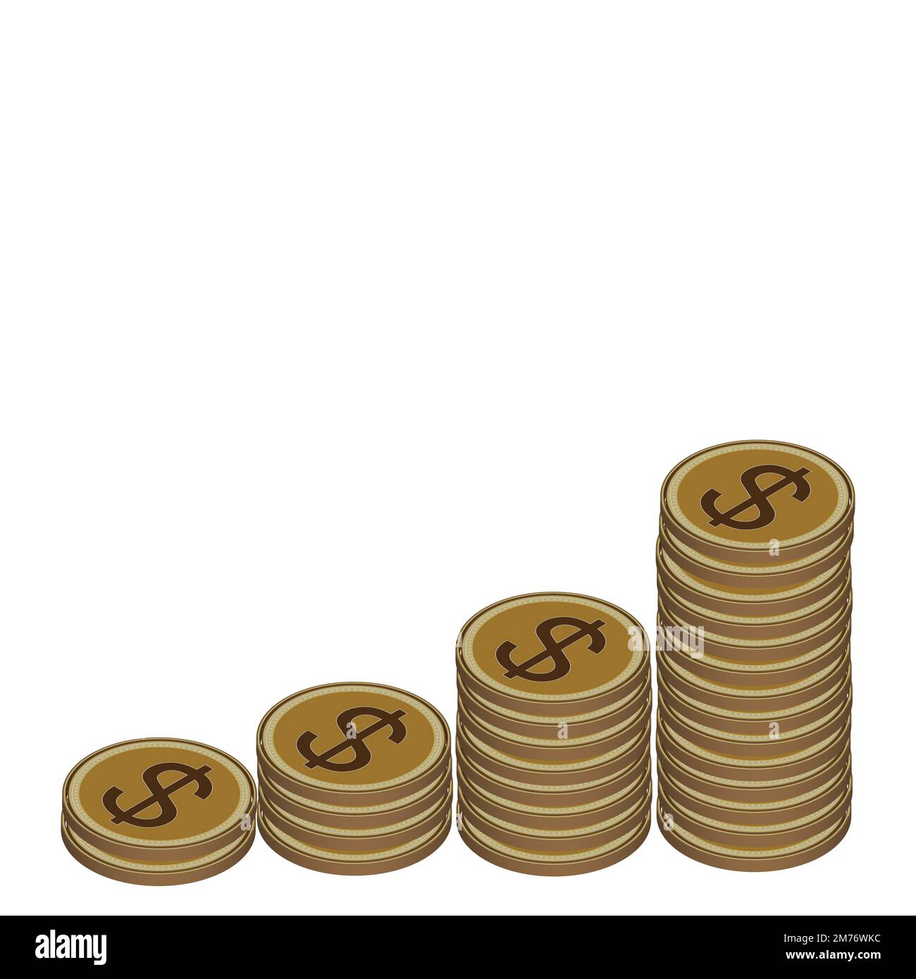 vector design of coins isolated on white background Stock Vector Image & Art - Alamy