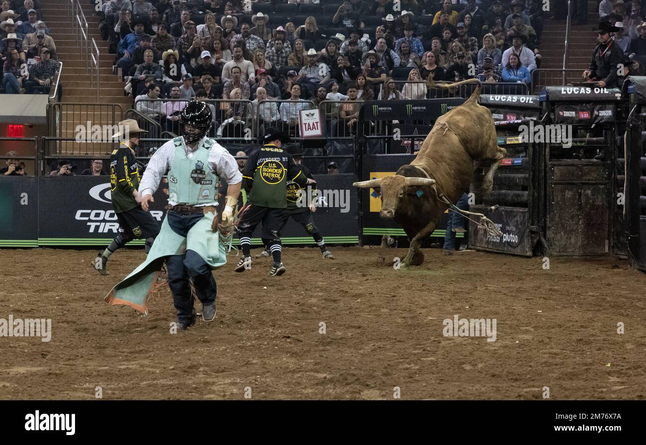 New York, New York, USA. 7th Jan, 2023. Professional bull rider ADRIANO ...