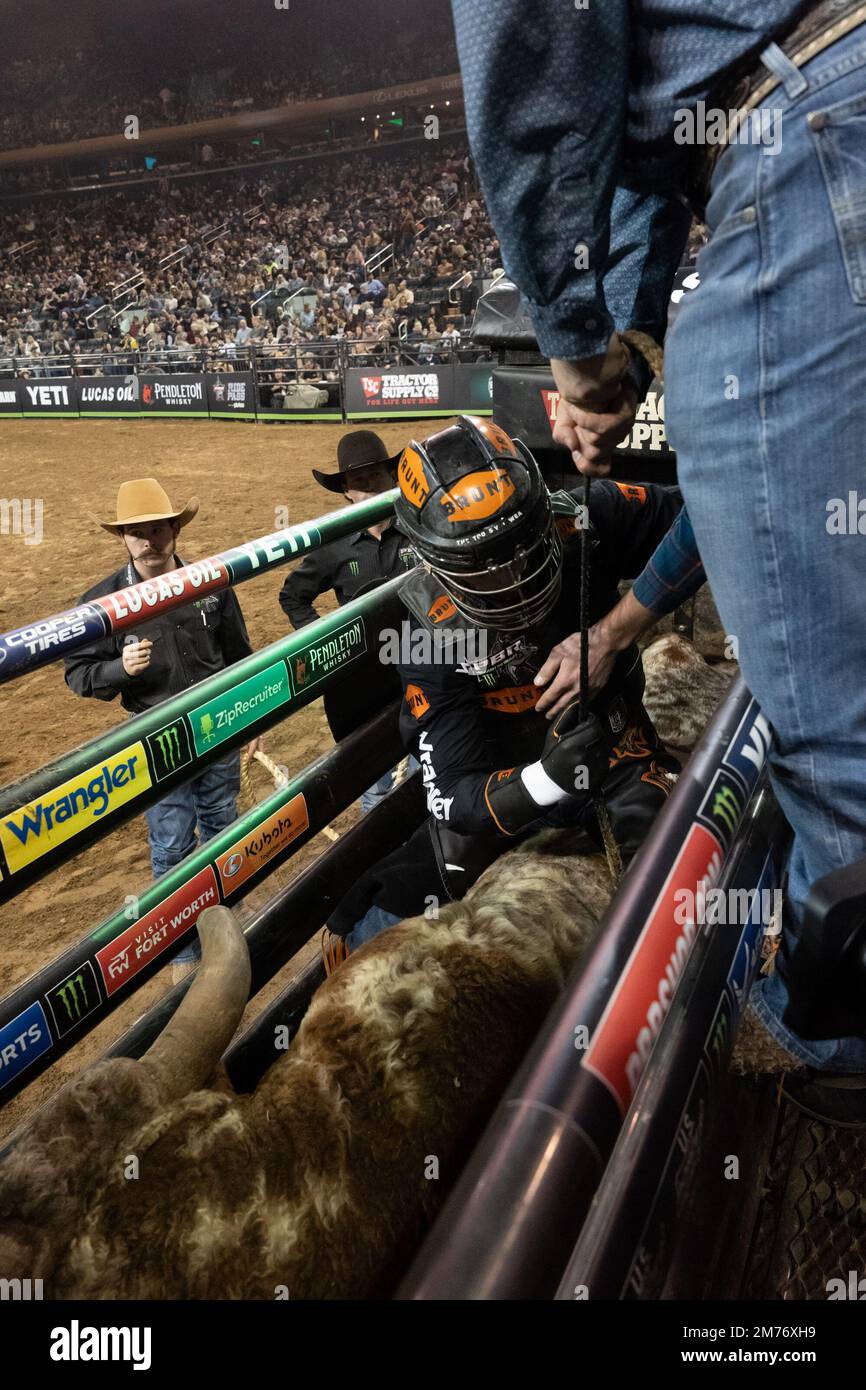 New York, New York, USA. 7th Jan, 2023. Professional bull rider CASEY ...