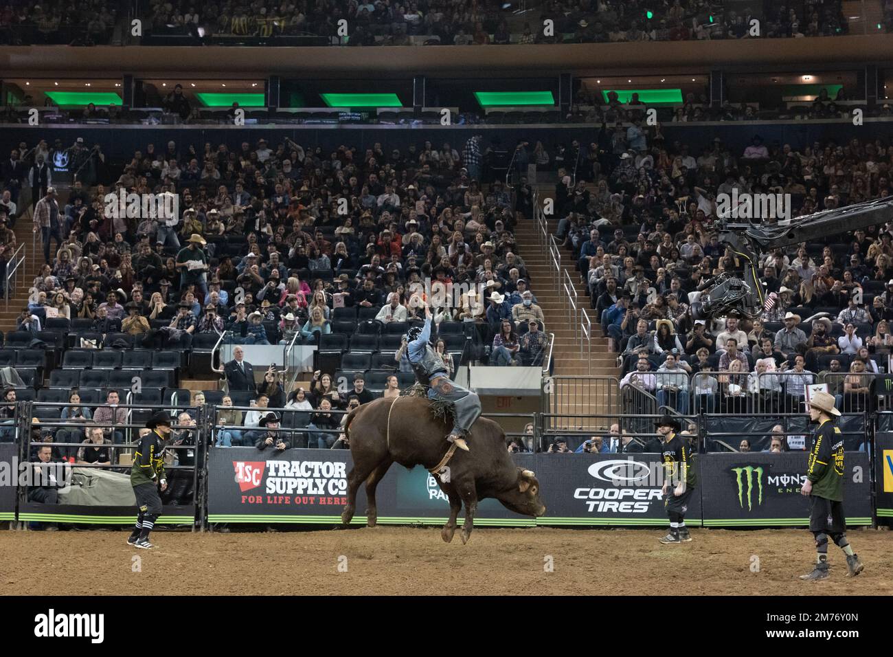 New York, New York, USA. 7th Jan, 2023. Professional bull rider ALEX ...
