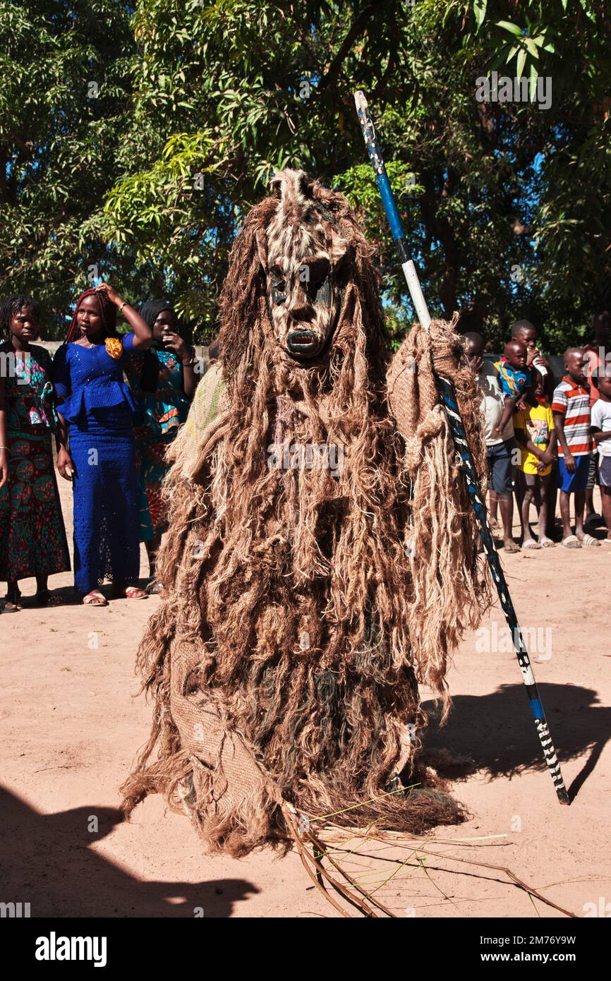 Kumpo dance with masks in Senegal, West Africa Stock Photo - Alamy
