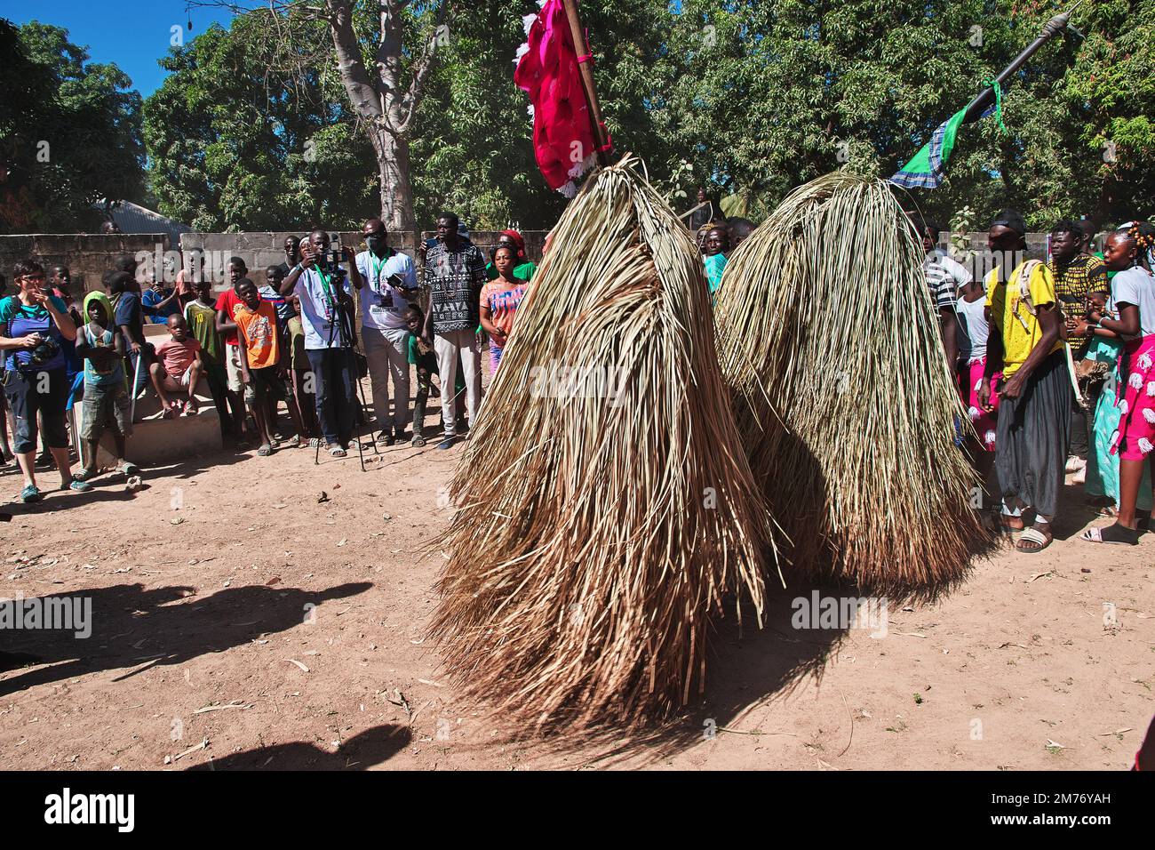 Kumpo dance with masks in Senegal, West Africa Stock Photo - Alamy