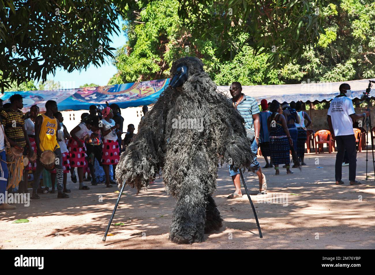 Kumpo dance with masks in Senegal, West Africa Stock Photo - Alamy