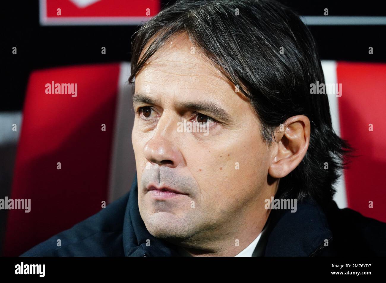 U-Power Stadium, Monza, Italy, January 07, 2023, The head coach Simone ...