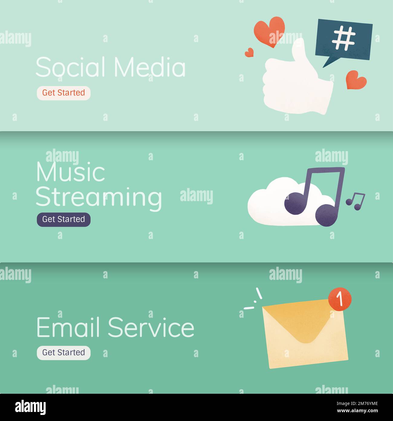 Social media application banner vectors Stock Vector Image & Art - Alamy Social media application banner vectors Stock Vector Image & Art - Alamy