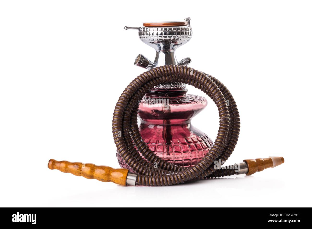Modern hookah shisha isolated on white background Stock Photo - Alamy