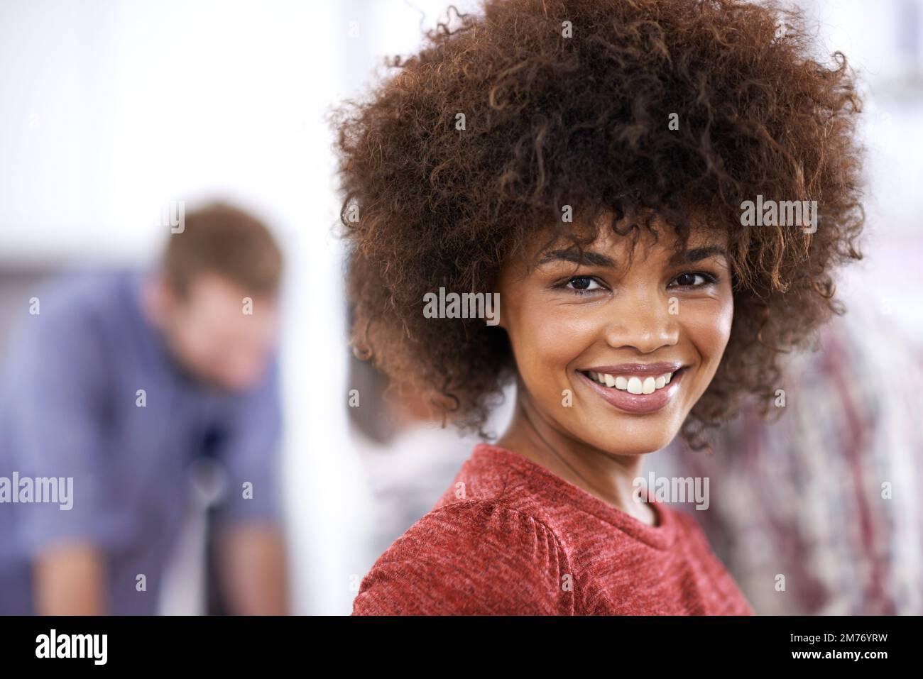 Shes a bright newbie in the world of design. an attractive young woman ...