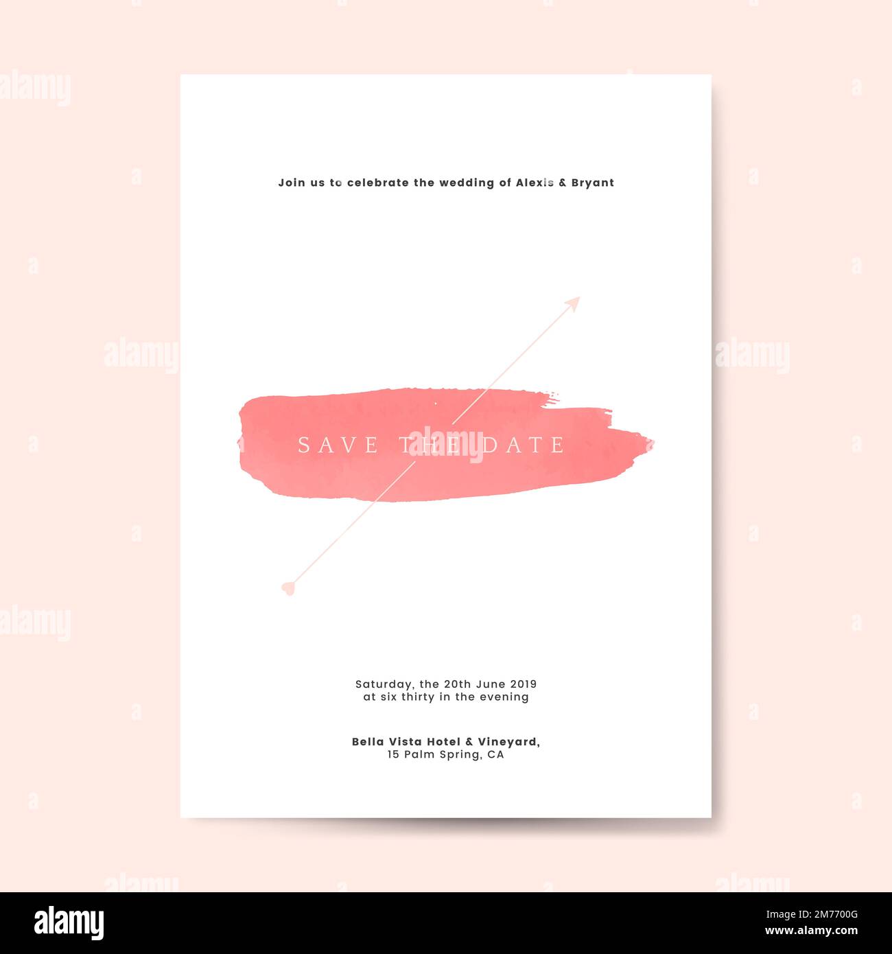 Save the date invitation card vector Stock Vector Image & Art - Alamy