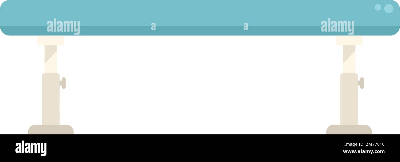Gymnastic bar icon flat vector. Gym sport. Sport indoor isolated Stock ...