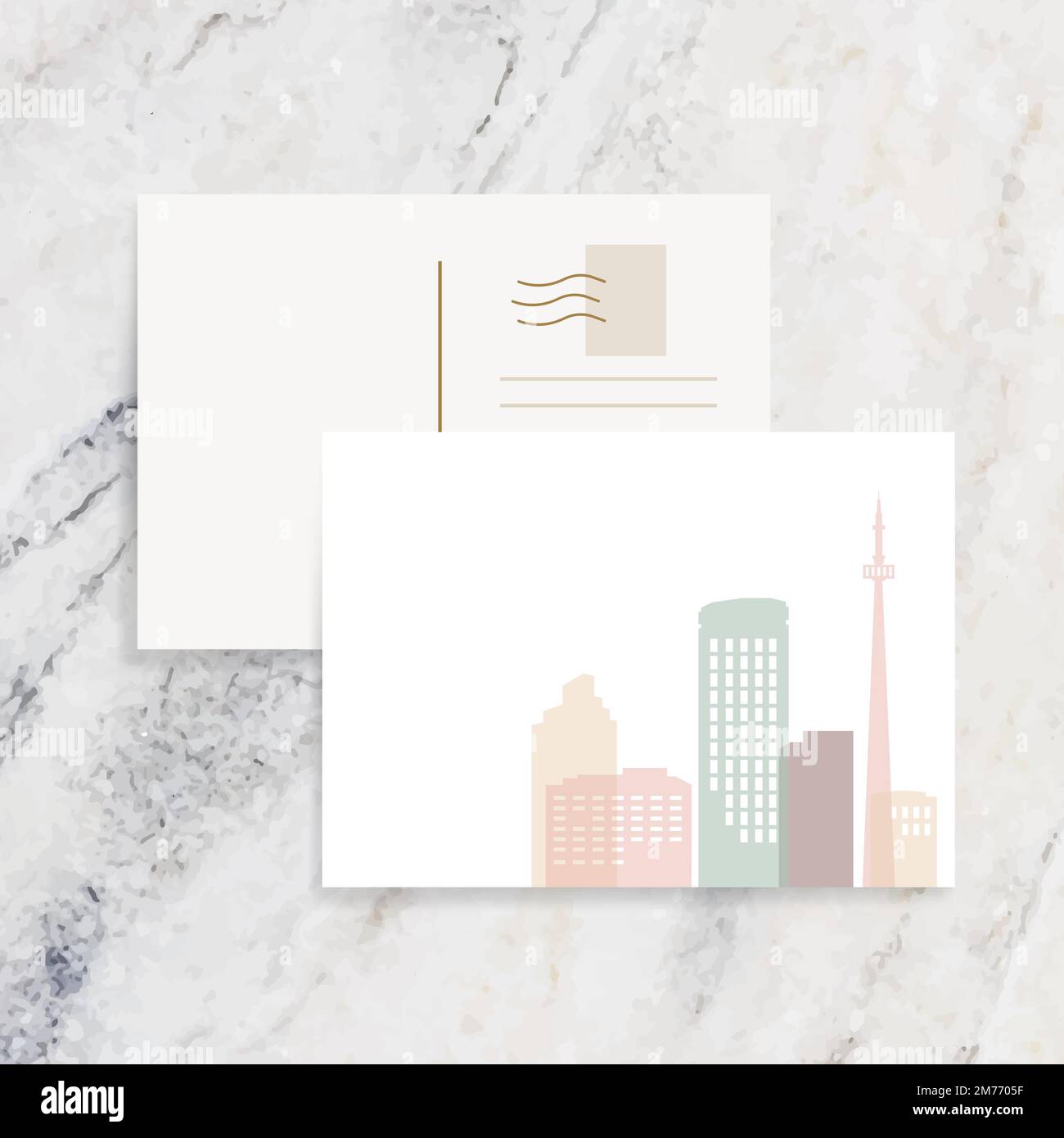 Cityscape silhouette postcard vector Stock Vector Image & Art - Alamy