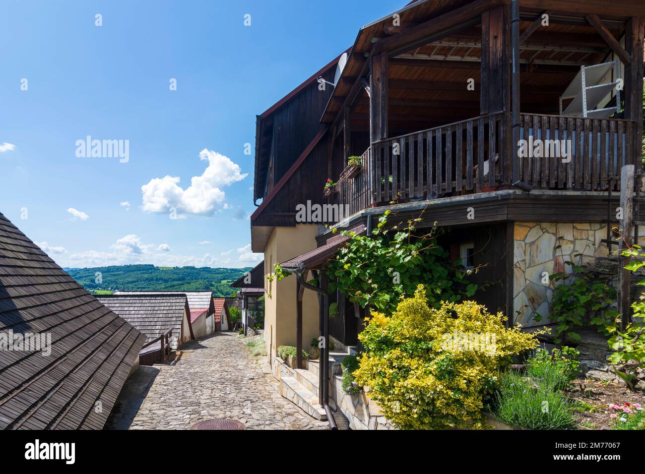 Typical moravian wooden houses hi-res stock photography and images - Alamy