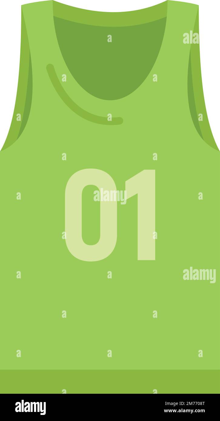 Gym vest icon flat vector. Sport children. Indoor play isolated Stock ...