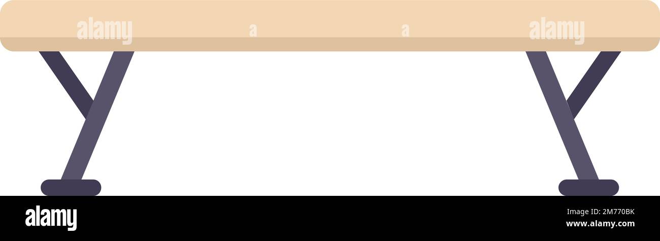 Gymnastic icon flat vector. Sport ball. Education bar isolated Stock ...