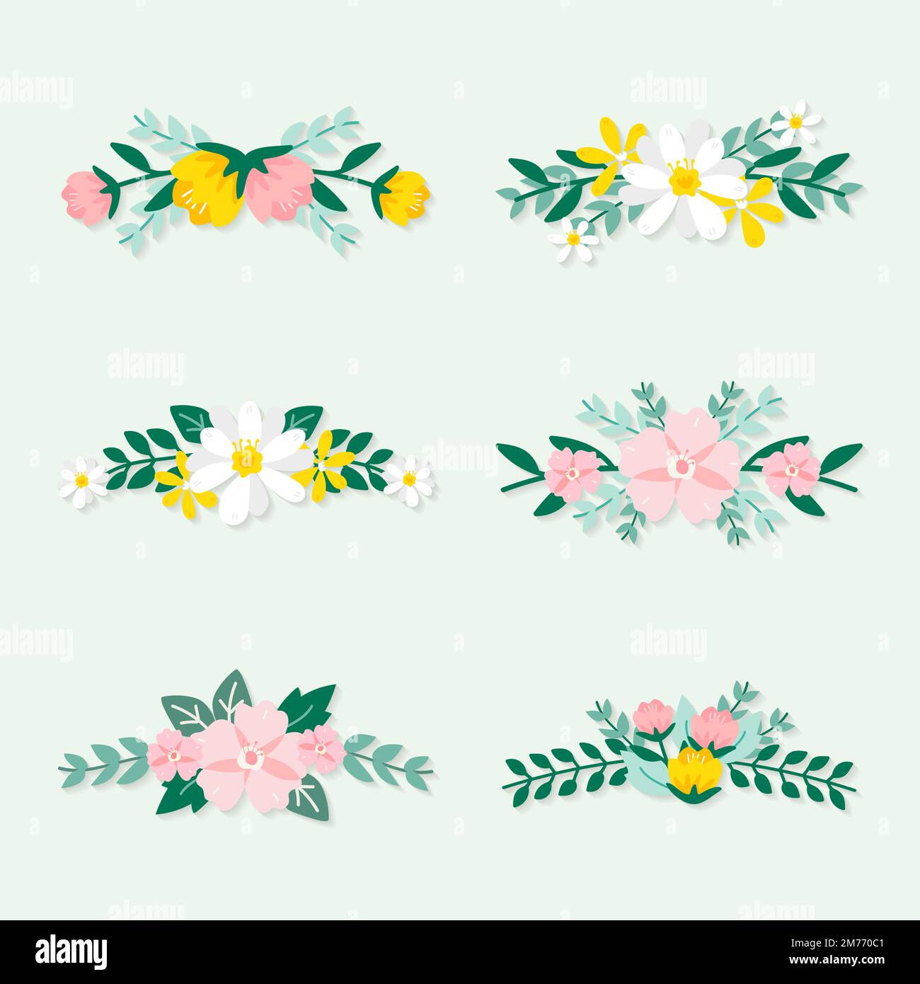 Flowery vector vectors Stock Vector Images - Alamy