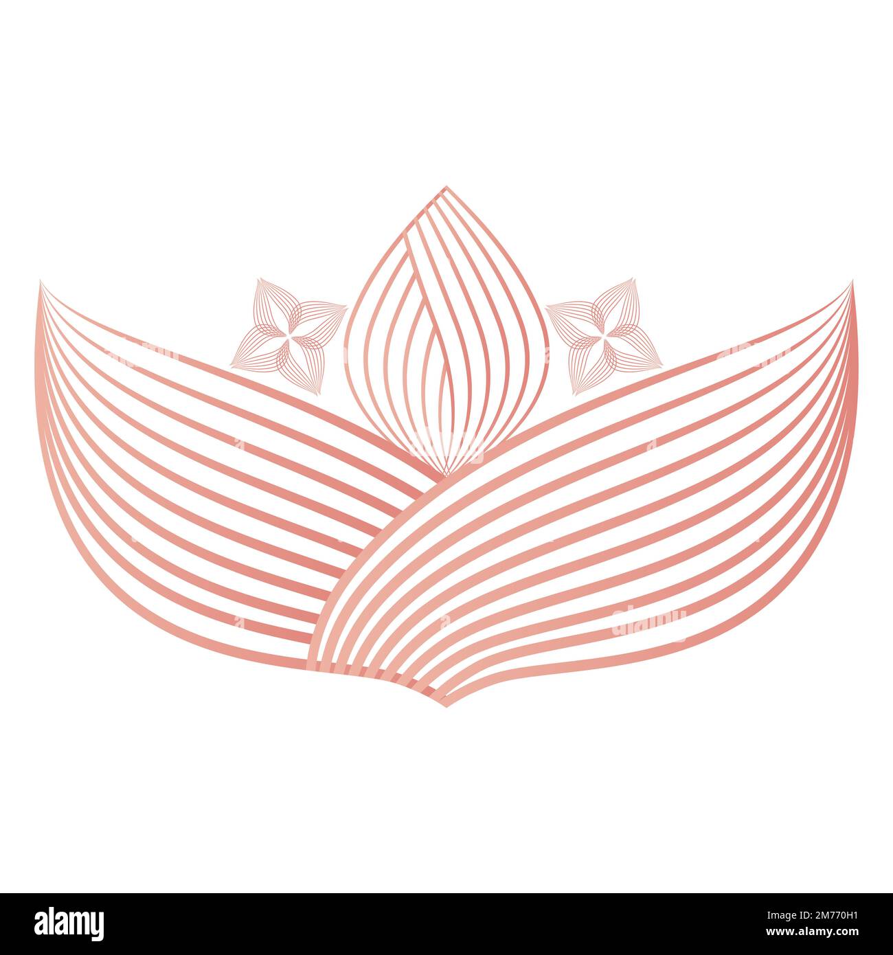 beautiful flower petals, flower line design Stock Photo - Alamy