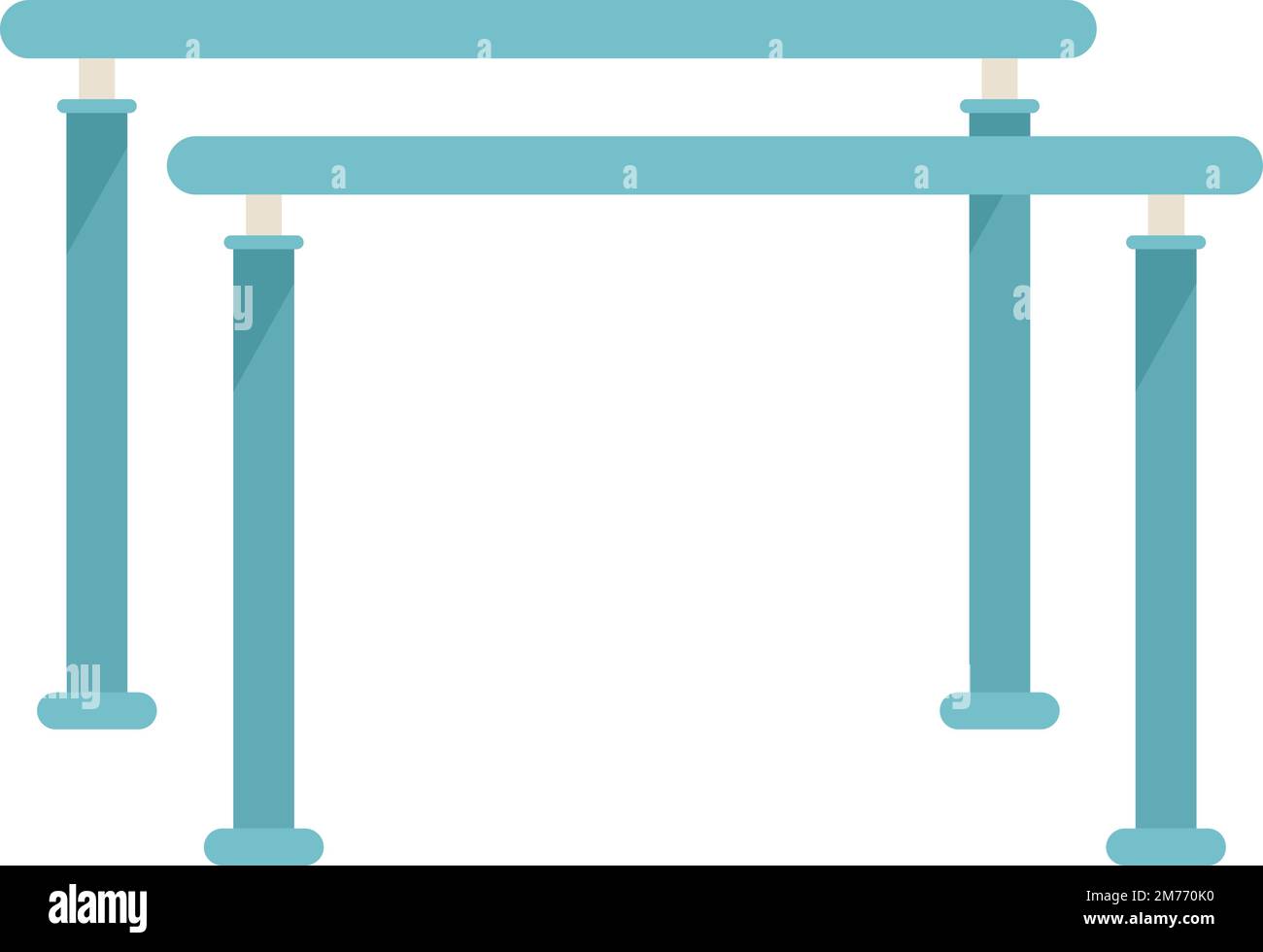 Gym bars icon flat vector. Sport playground. Room hall isolated Stock ...