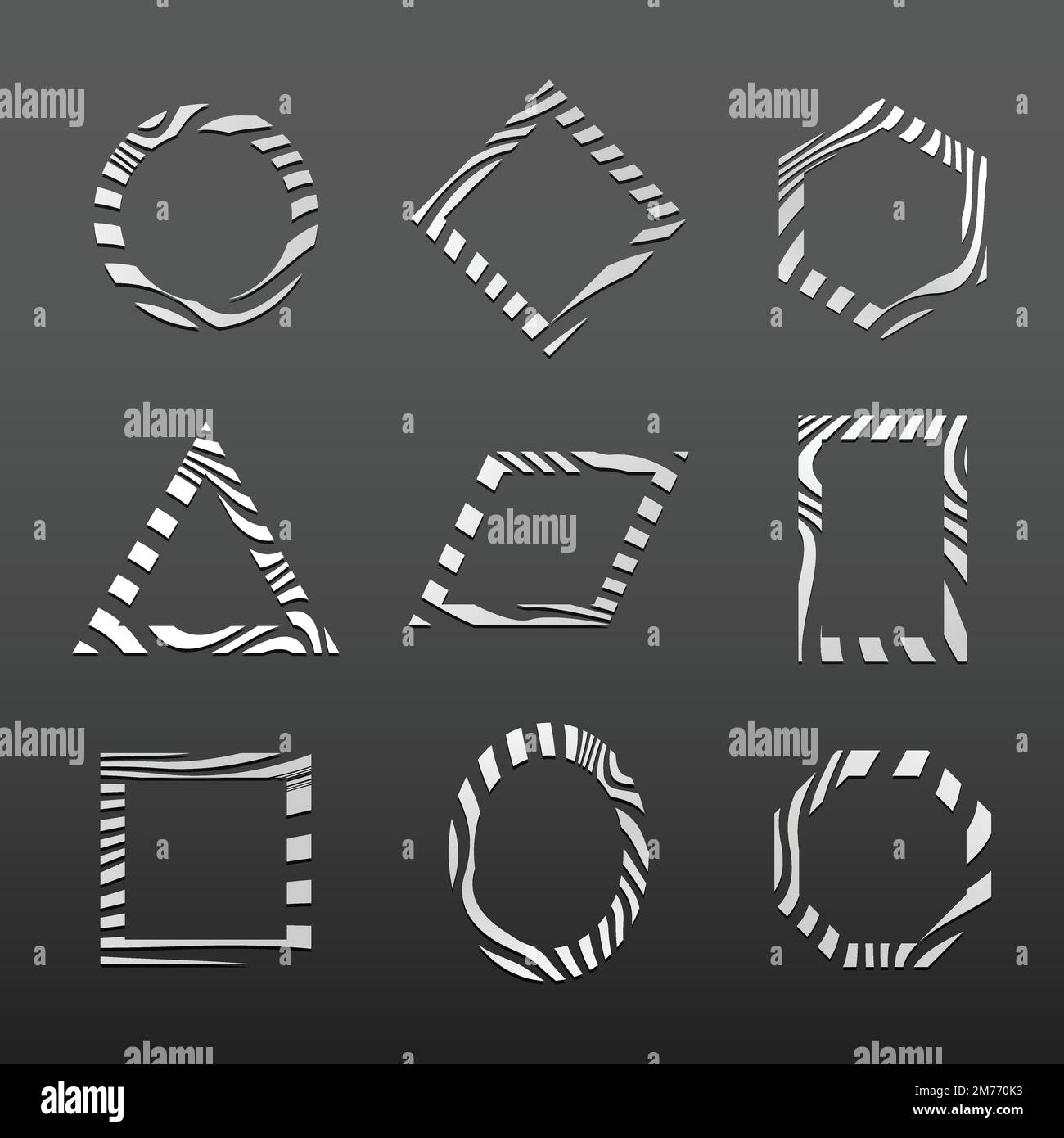 Set of abstract badge template vectors Stock Vector Image & Art - Alamy