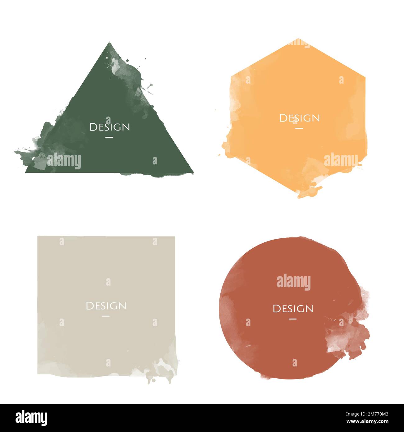 Set of Announcement Badge templates design illustration Stock Vector ...