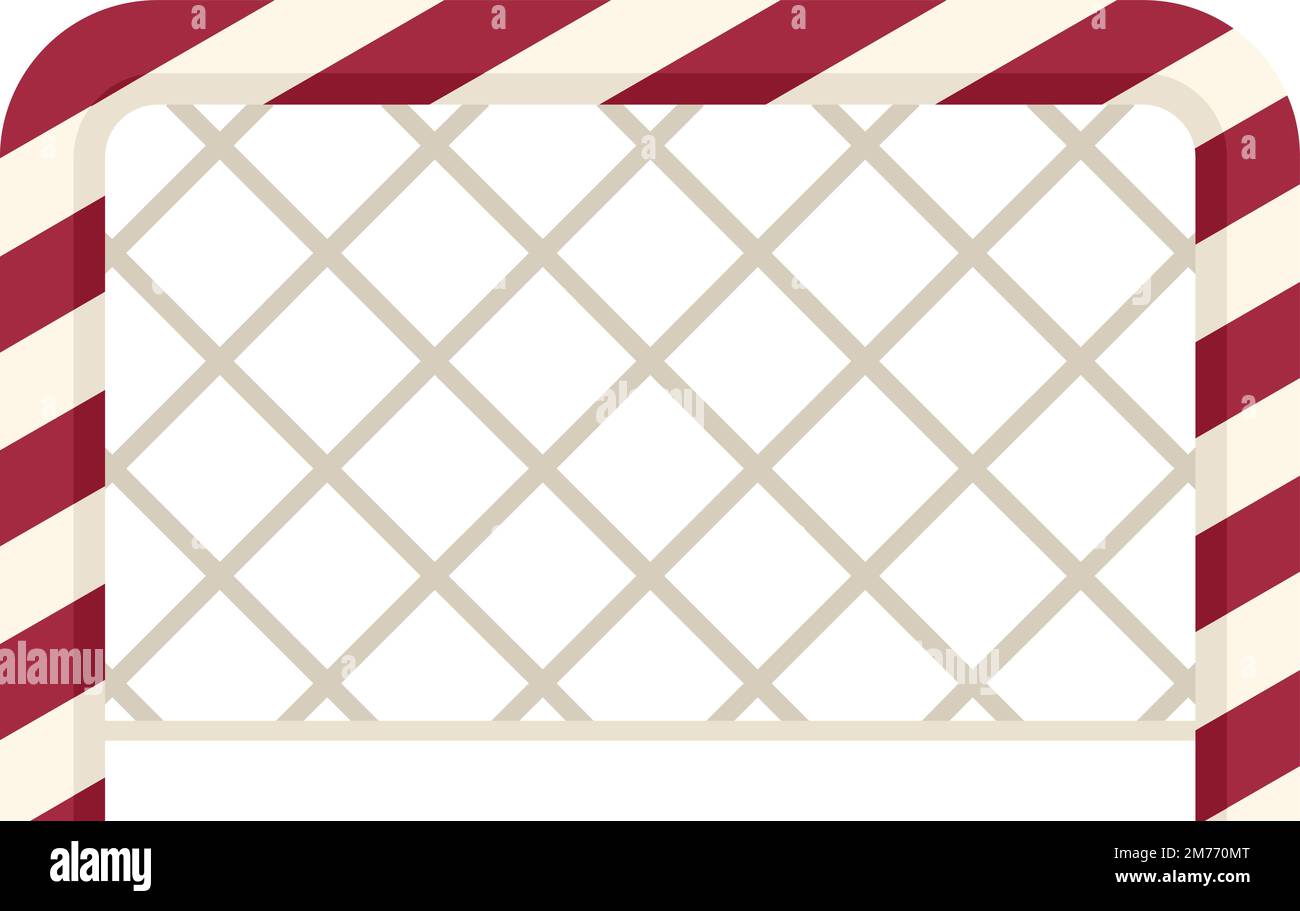 Soccer gate icon flat vector. School sport. Room equipment isolated ...