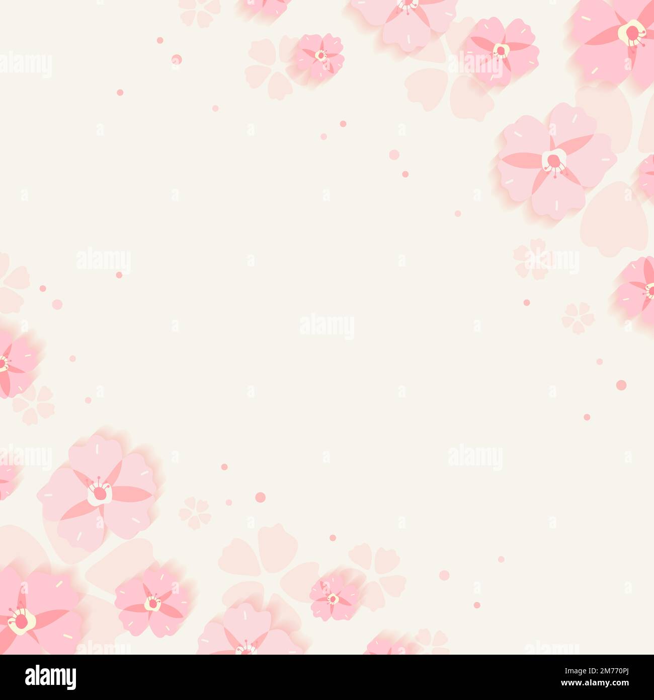 Spring floral frame design vector Stock Vector Image & Art - Alamy